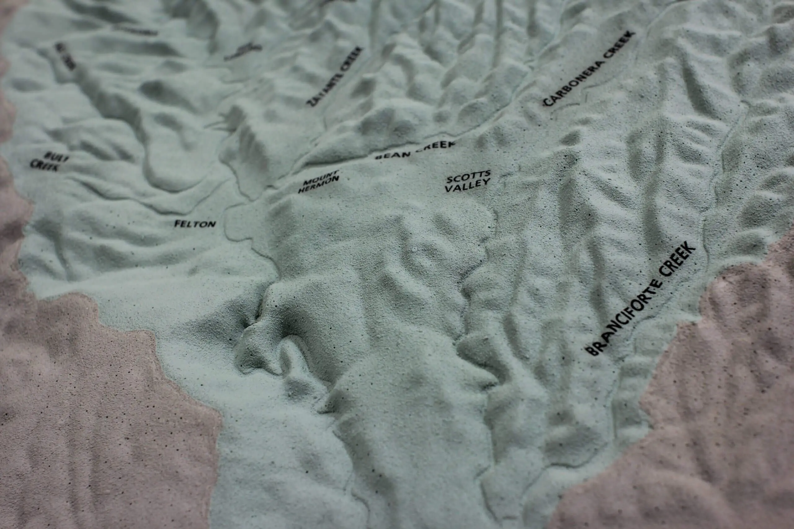 3D Outdoor Concrete Topography Map - LGM 3D