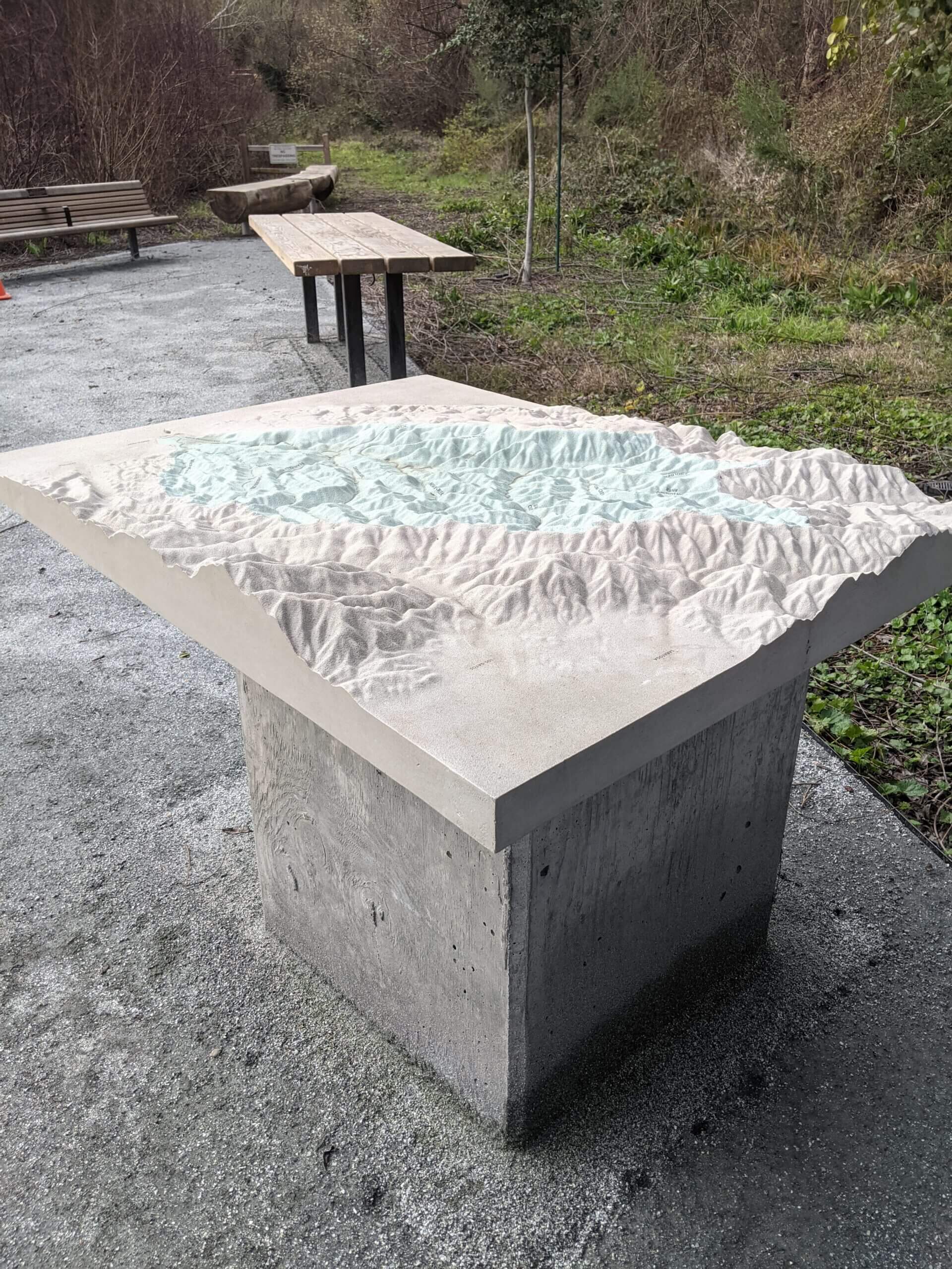 3D Outdoor Concrete Topography Map - LGM 3D